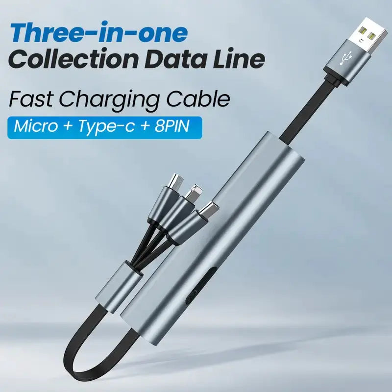 Portable Telescopic Data Cable - Type-C, Micro, Apple – JDs warehouse